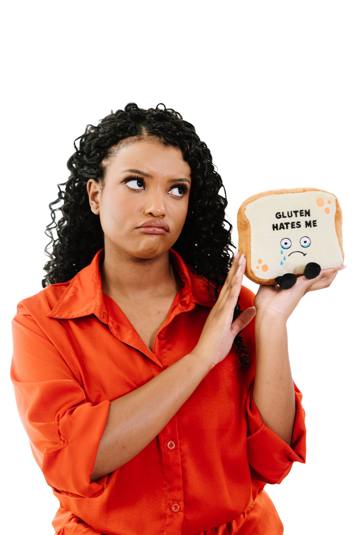 "Gluten Hates Me" Bread Plushie | Punchkins – Punchkins LLC